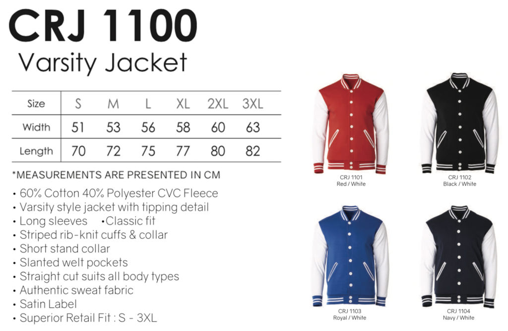 Varsity Jacket Printing | Custom Jacket | Corporate Gifts SG