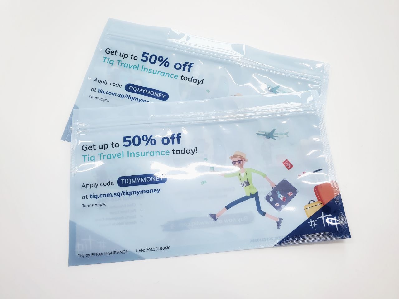Custom PVC Ziplock Money Envelope | Corporate Gift Singapore